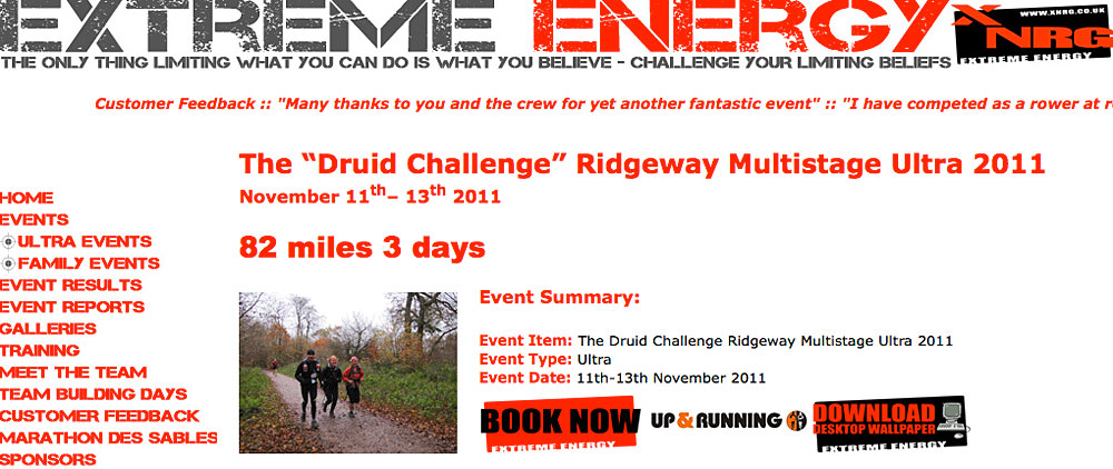 Druid Challenge: running the Ridgeway in November - Charlie King's blog